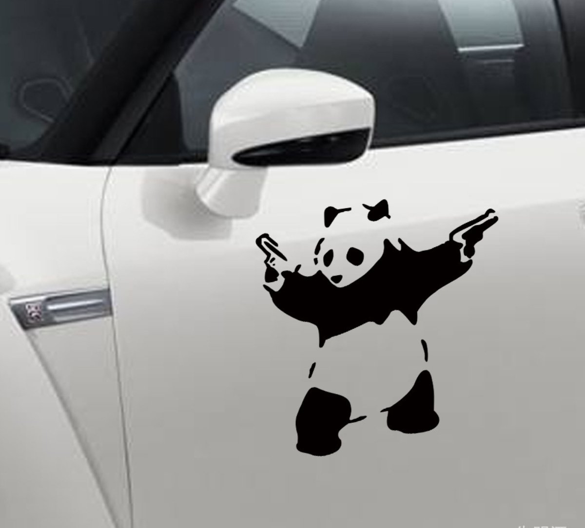 Banksy Gangster Panda Car Sticker - Panda Online Buy