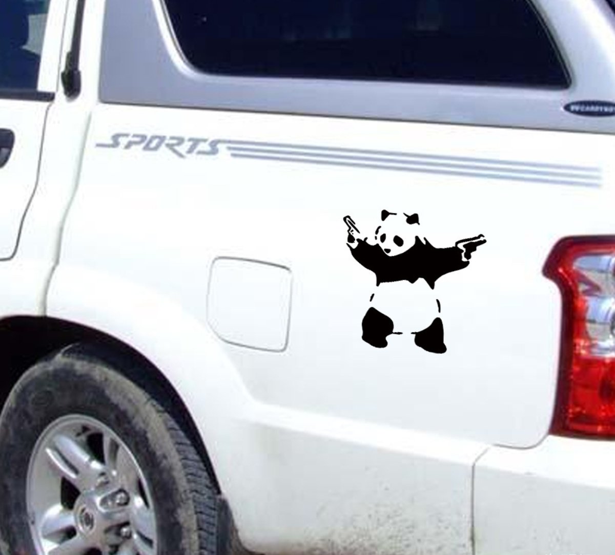 Banksy Gangster Panda Car Sticker - Panda Online Buy