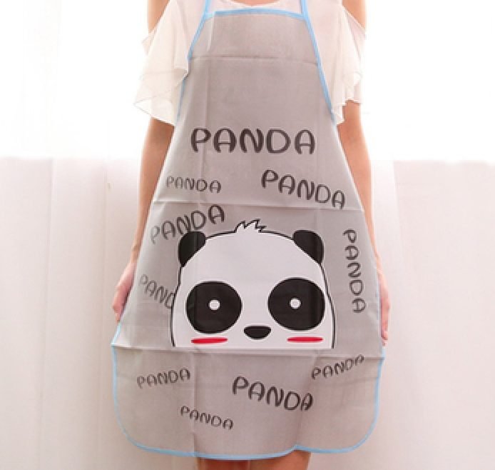 PVC Cartoon Panda Face Apron - Panda Online Buy
