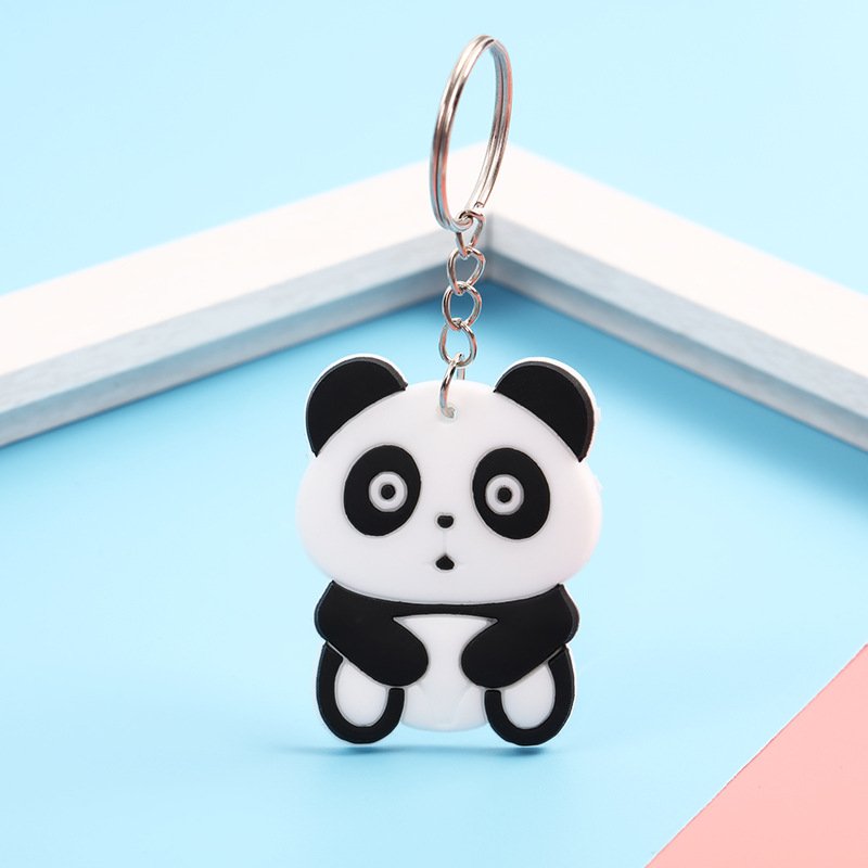 PVC Shocked-face Panda Keychain - Panda Online Buy